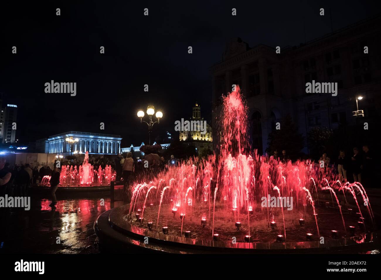 KIEV, UKRAINE - May 08, 2017: Kiev musical fountains. Light and Music ...