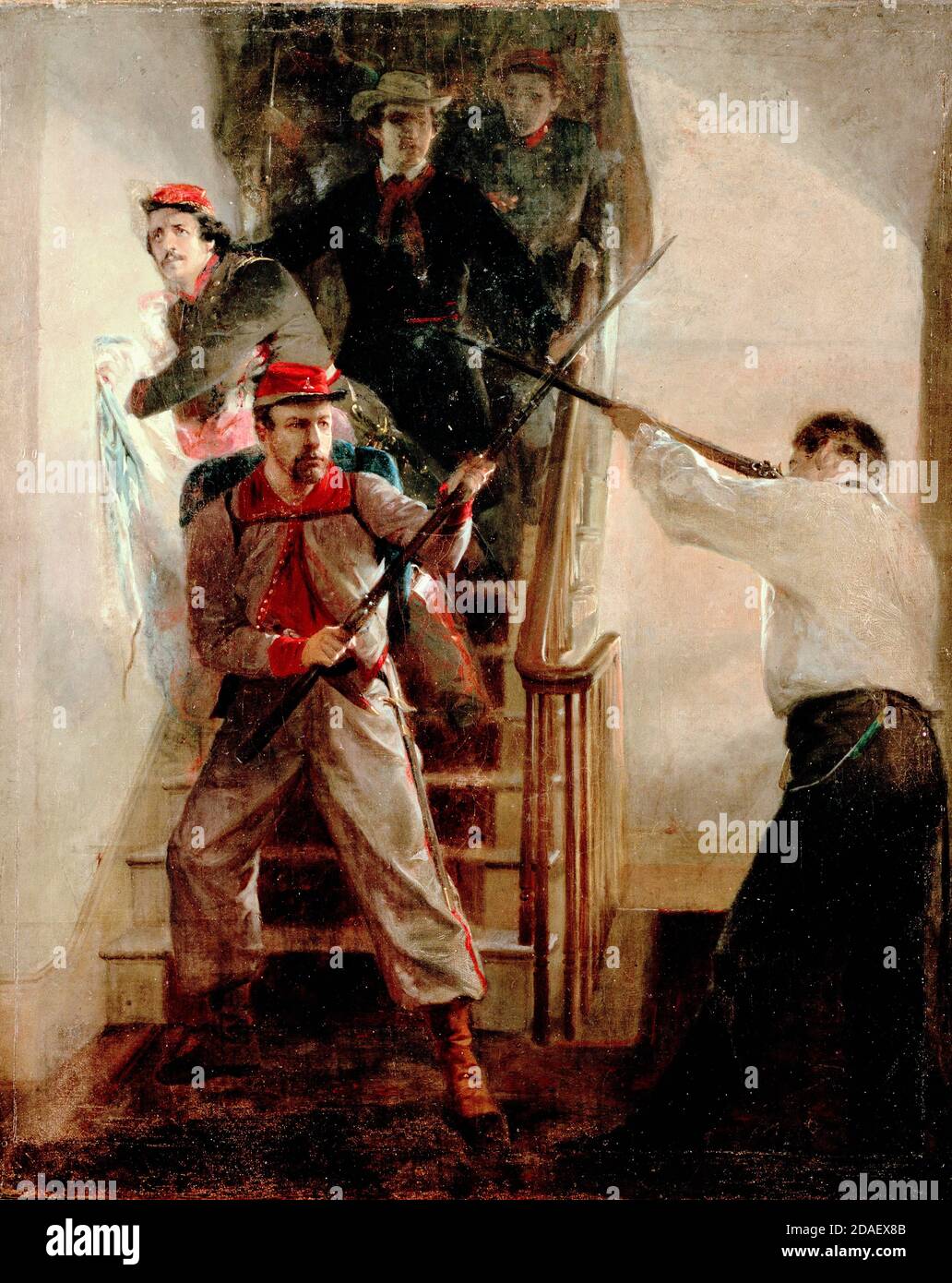Death of E. E. Ellsworth by Alonzo Chappel, 1862 Stock Photo - Alamy