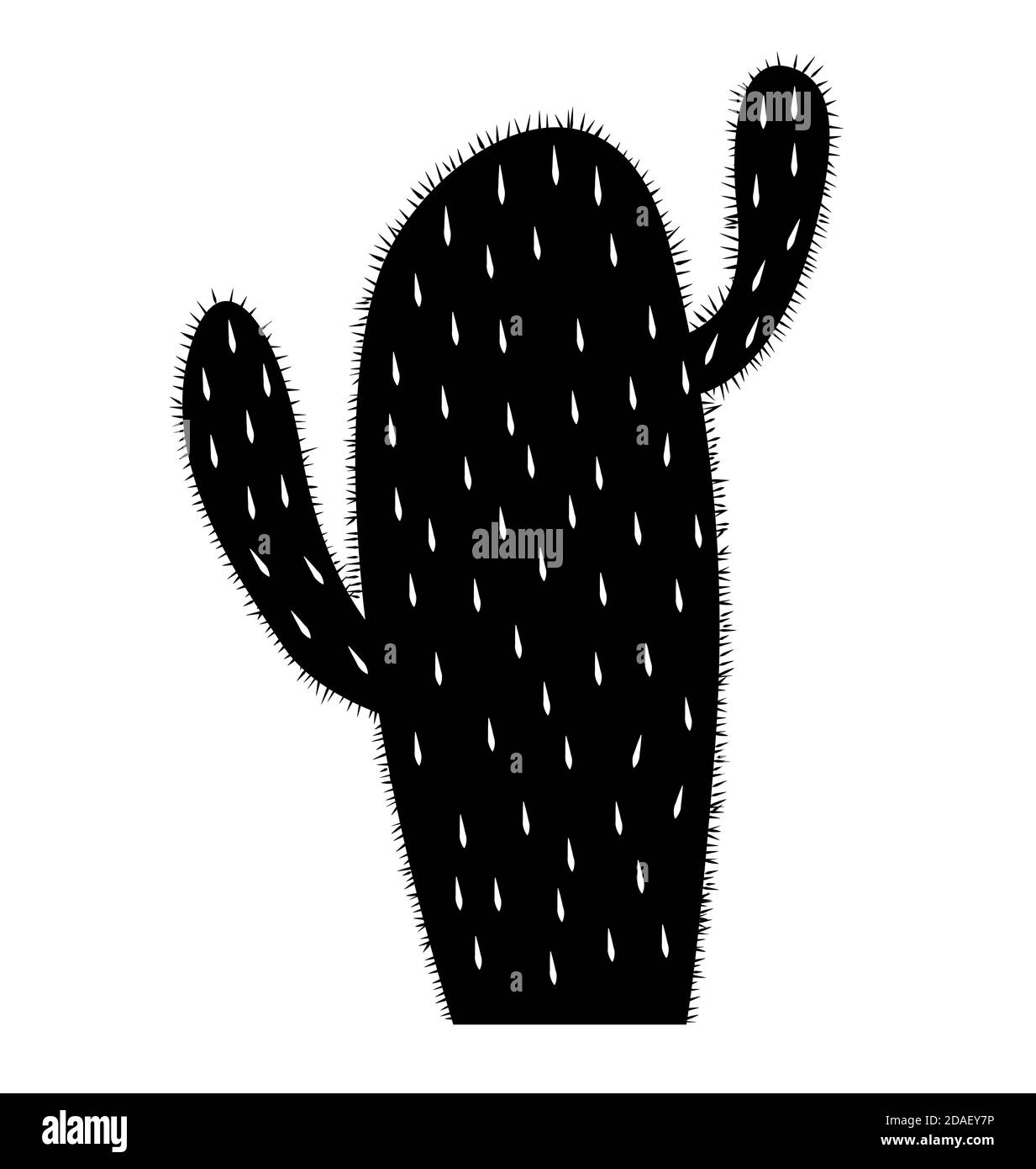 Hand Drawn kids cactus. Illustration Stock Photo - Alamy