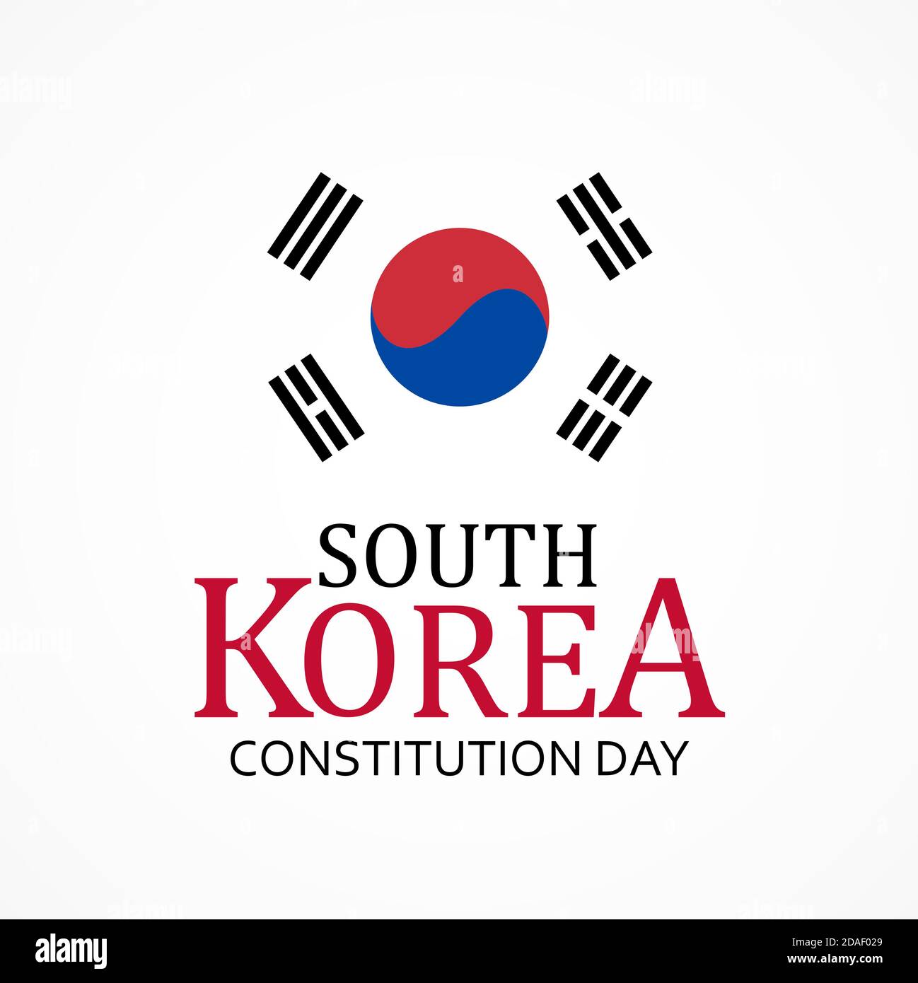 South Korea Constitution Day Background Illustration Stock Photo - Alamy