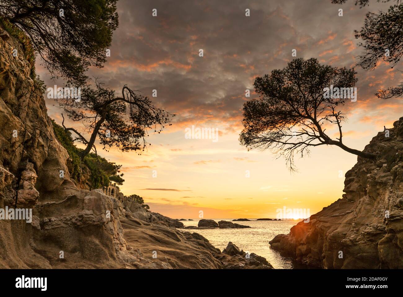 CAMI DE RONDA CALA ROVIRA PLATJA D’ARO COSTA BRAVA CATALONIA SPAIN ...