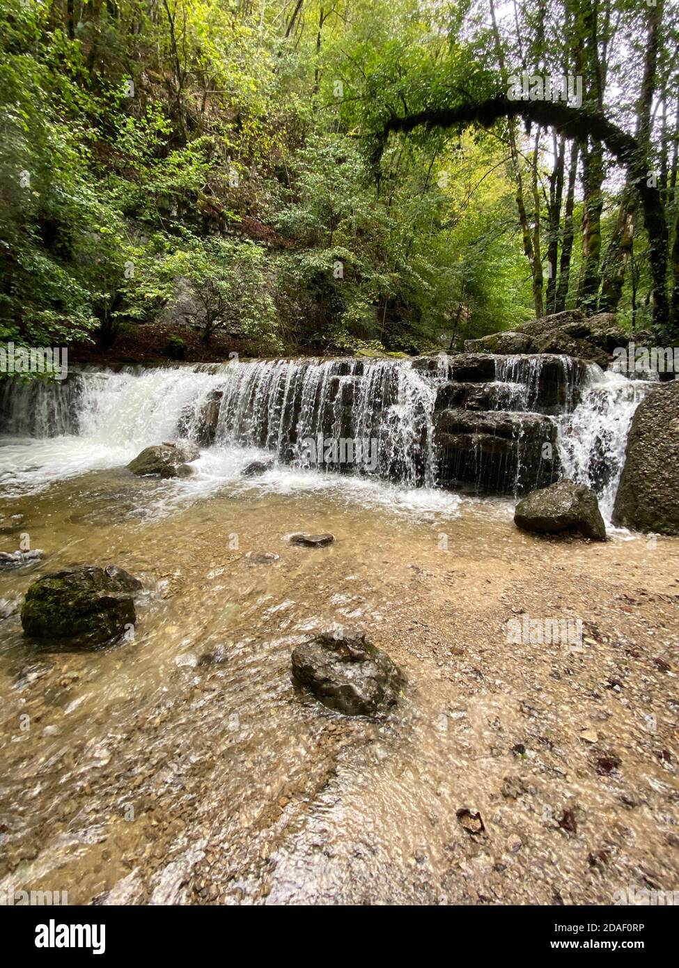 Summer view of the River Herisson, france, jura Stock Photo - Alamy