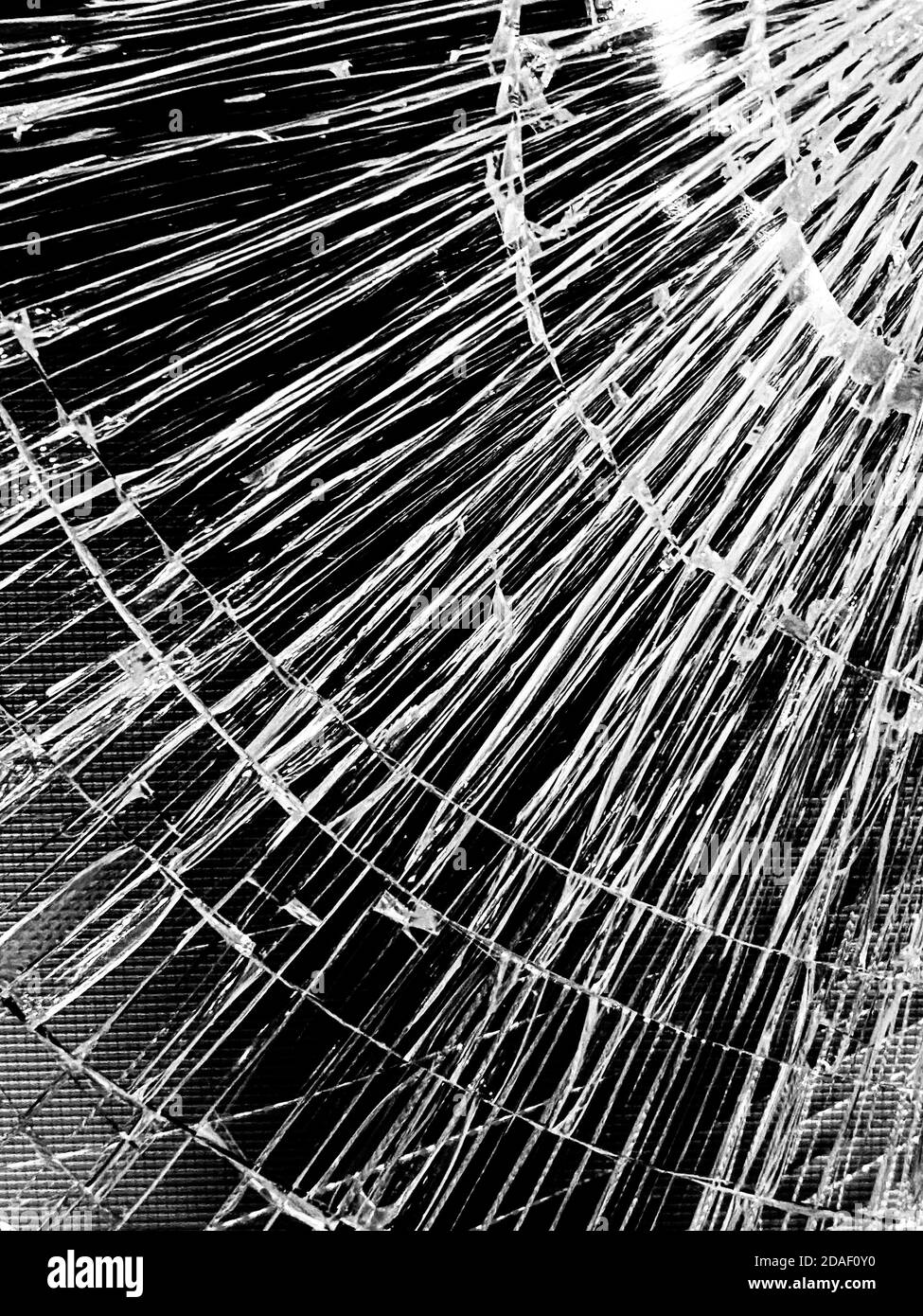 Black and white broken glass textured background Stock Photo - Alamy