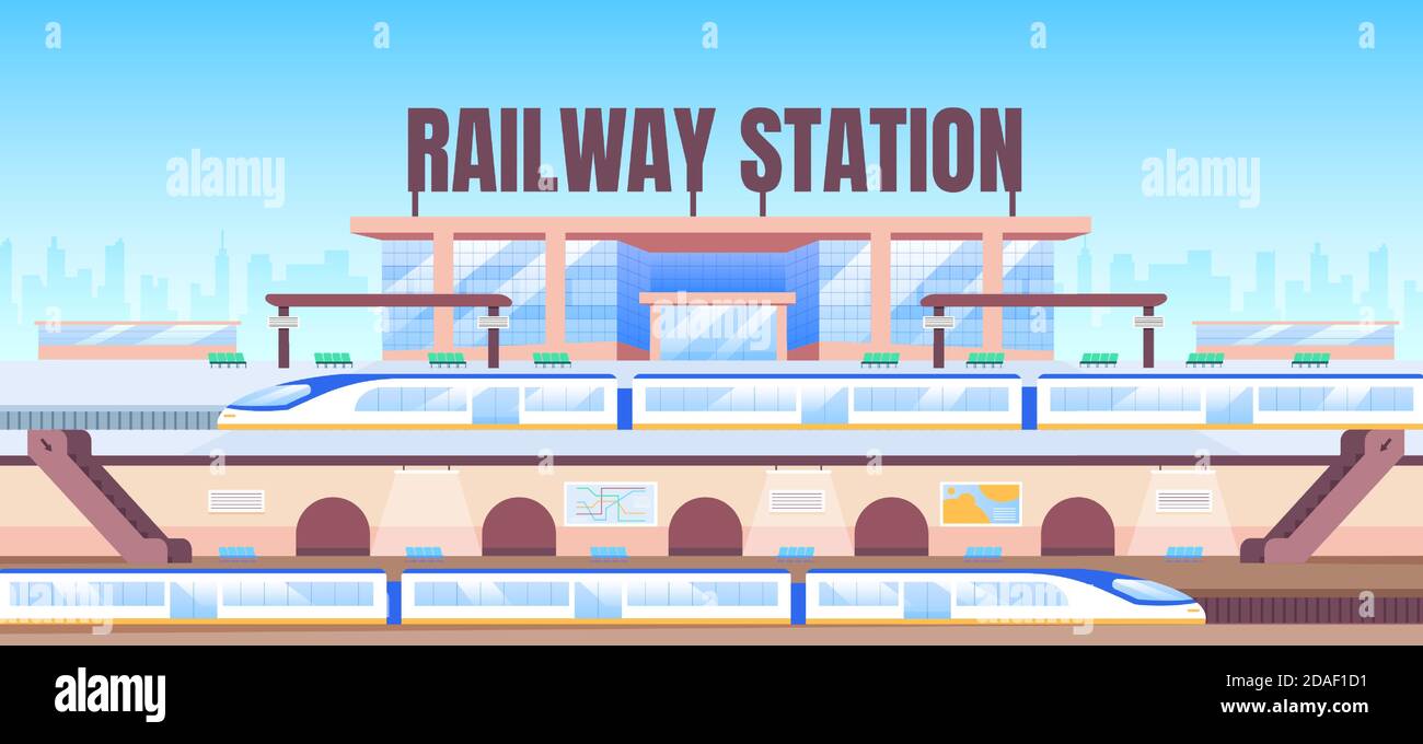 Railway station banner hi-res stock photography and images - Alamy