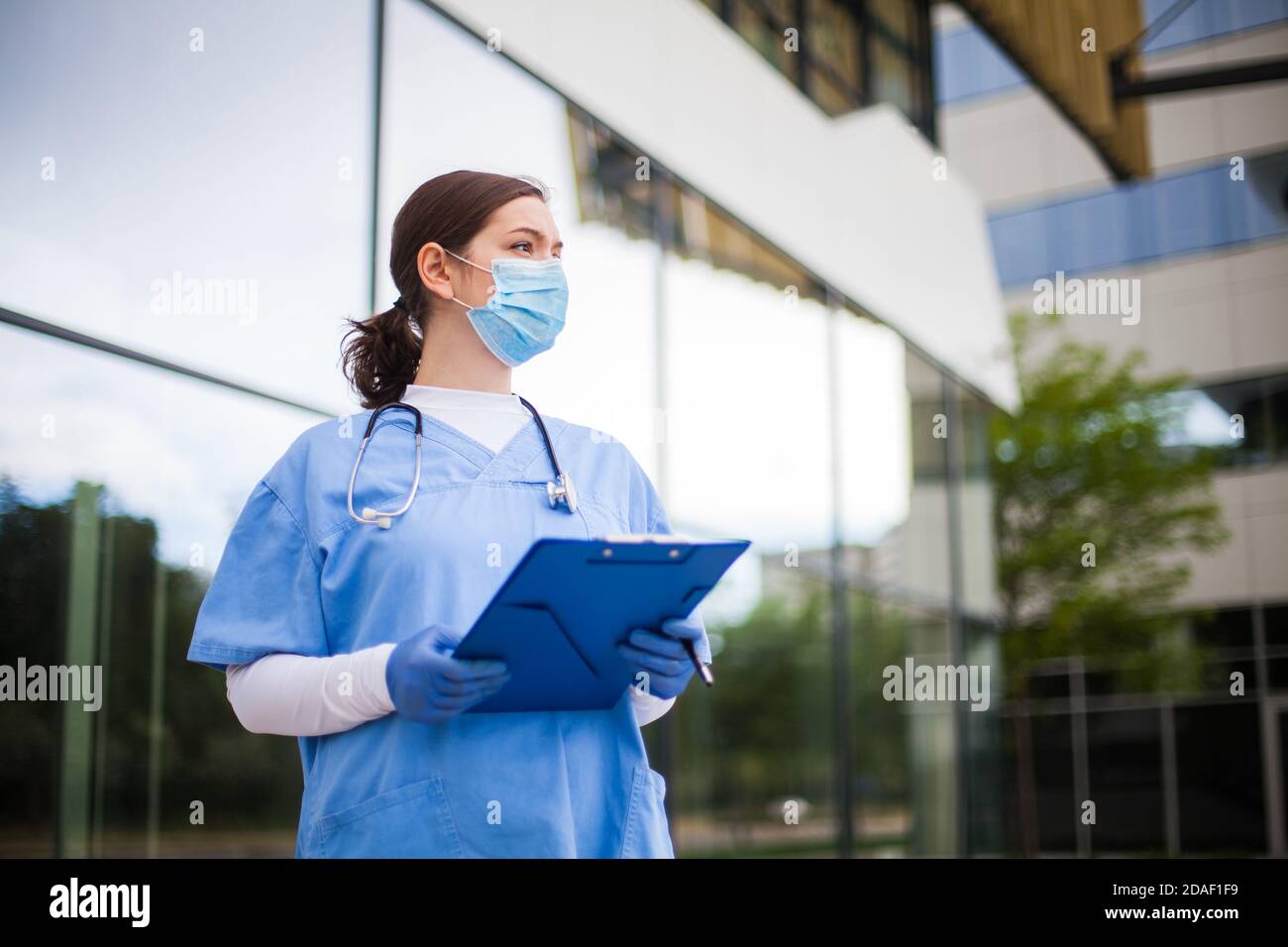 Nhs doctor patient sad hi-res stock photography and images - Alamy