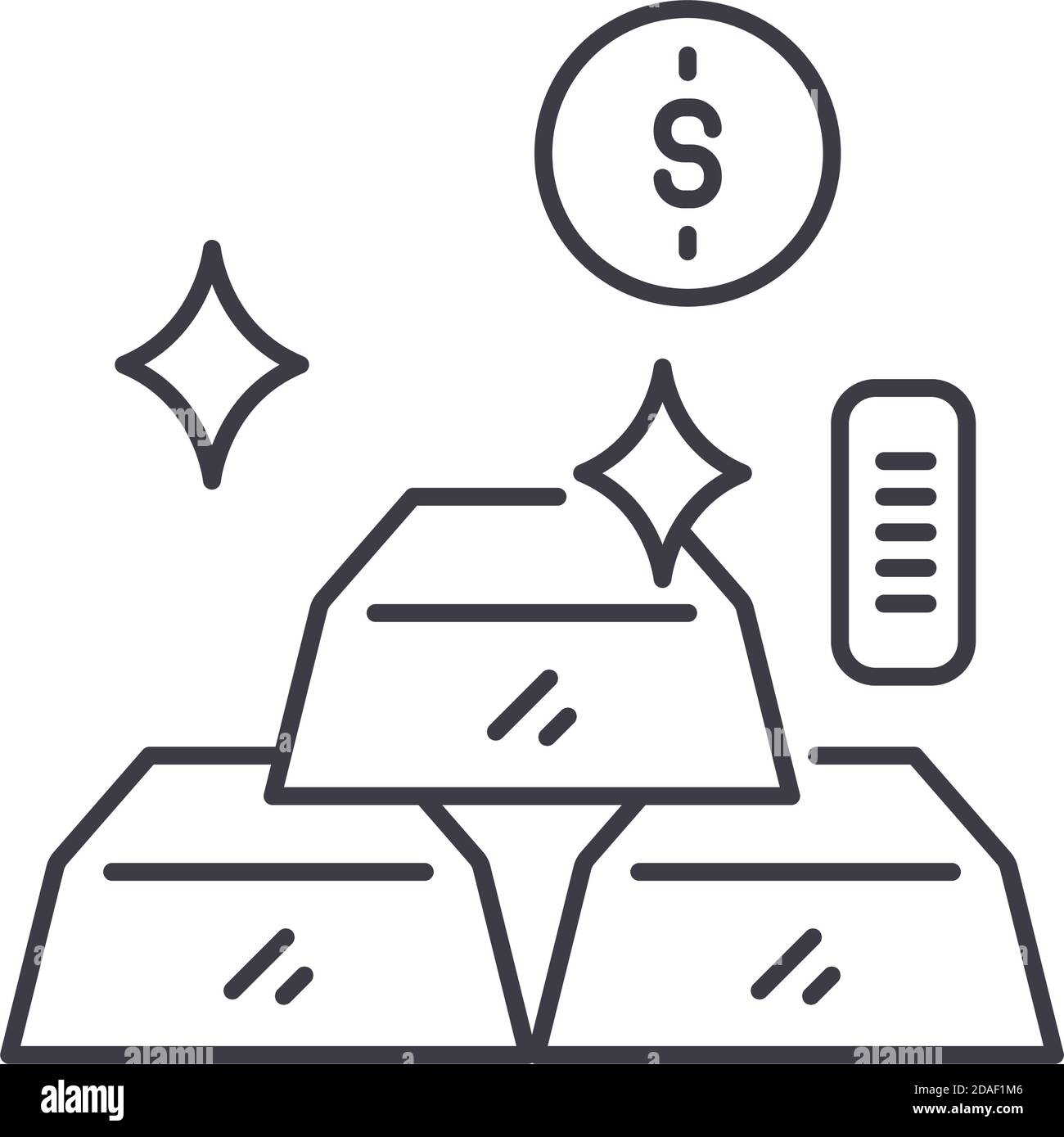 Billion concept icon, linear isolated illustration, thin line vector, web design sign, outline ...