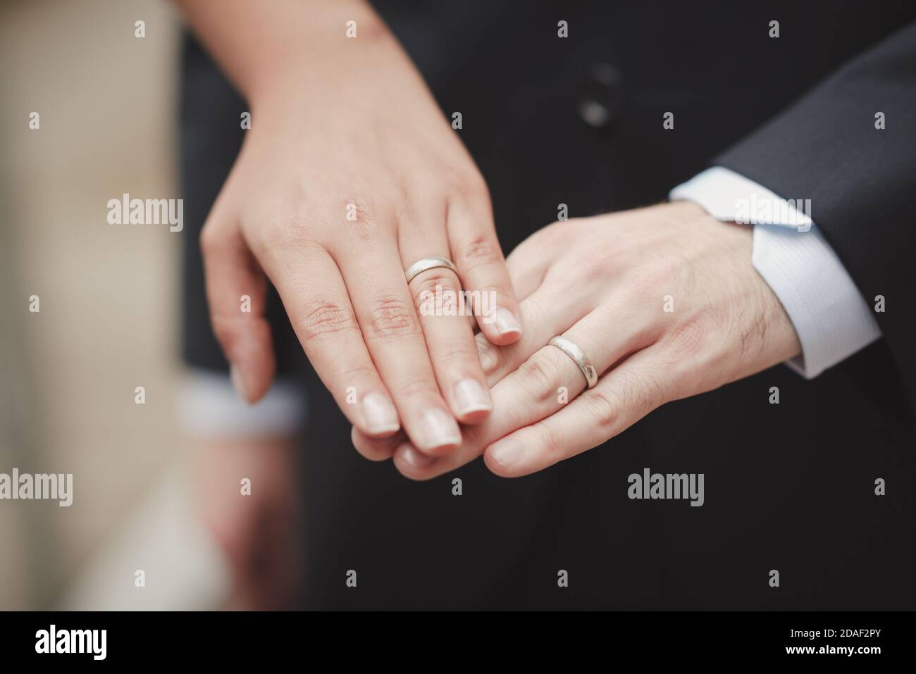 Two people getting married Stock Photo - Alamy
