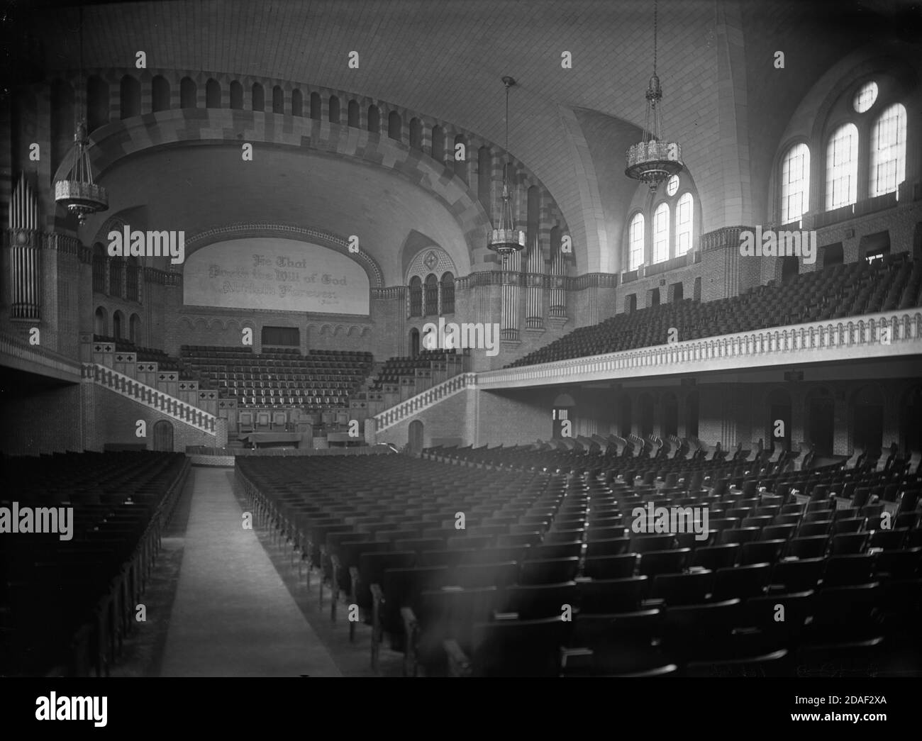 Interior of Moody Memorial Church, architect Fugard and Knapp, at 1635 ...
