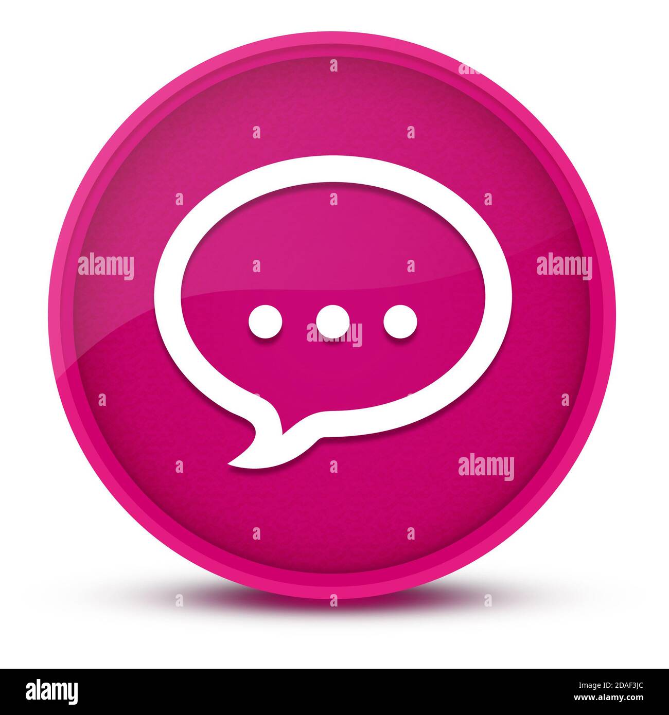 Talk luxurious glossy pink round button abstract illustration Stock ...