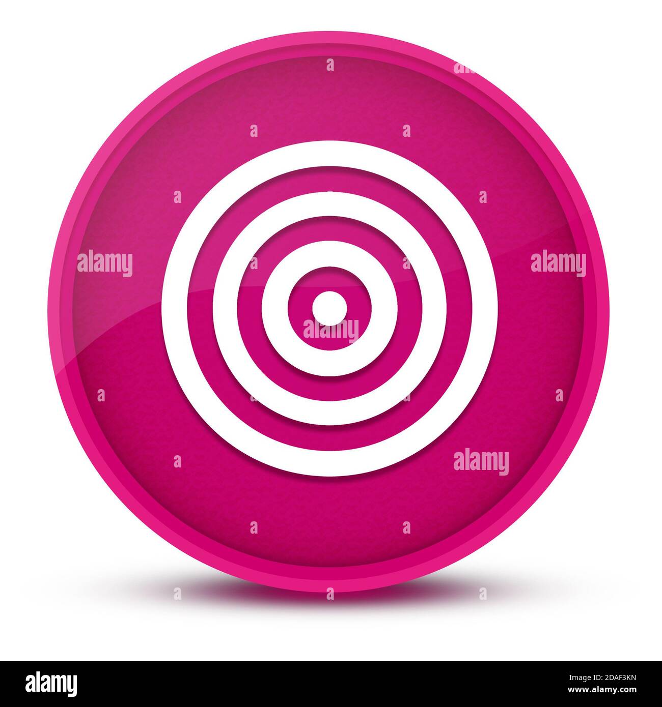 Target luxurious glossy pink round button abstract illustration Stock ...