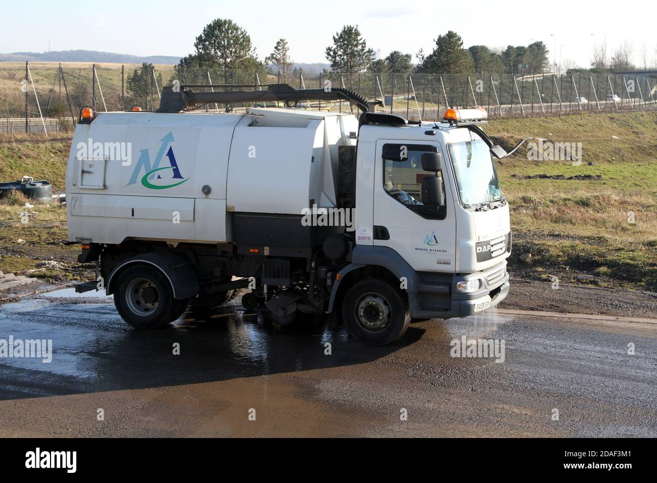 Landfill Shewalton Irvine North Ayrshire Council, Scotland, UK Cleaning ...