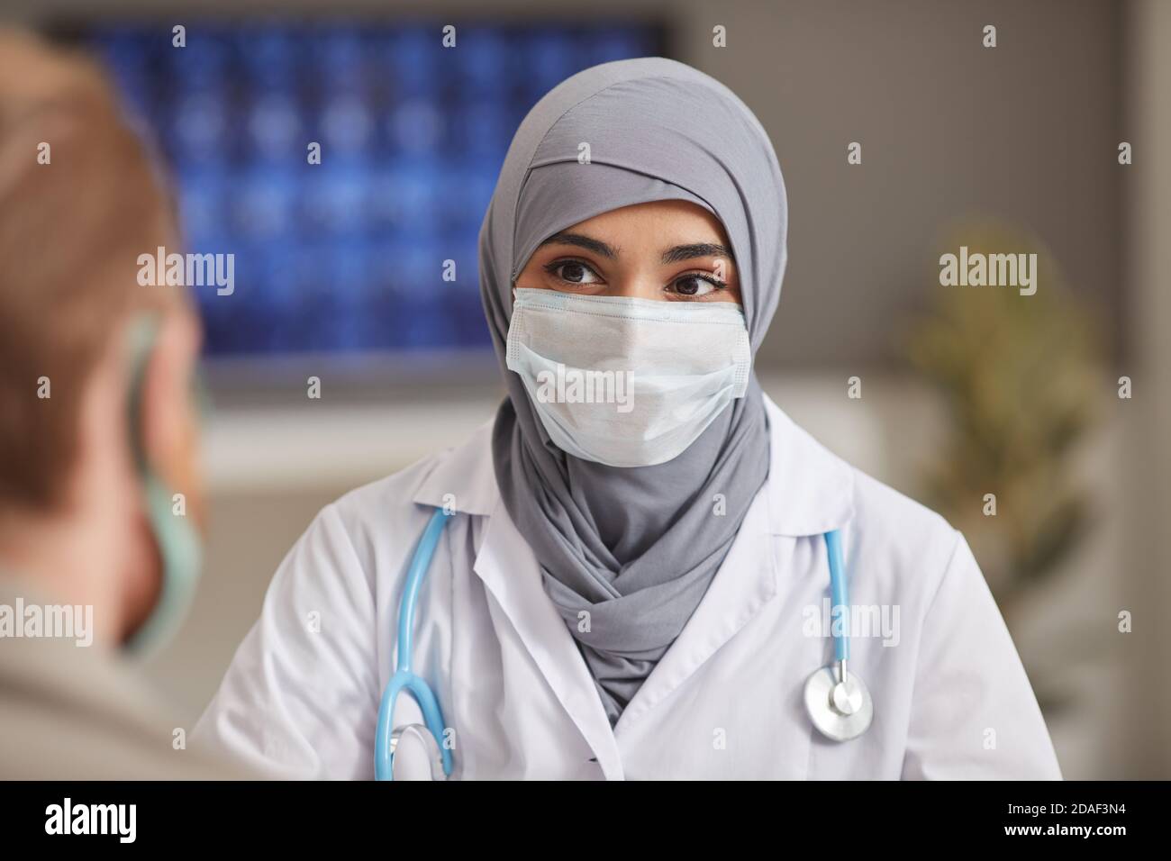 Muslim worker and hospital hi-res stock photography and images - Alamy