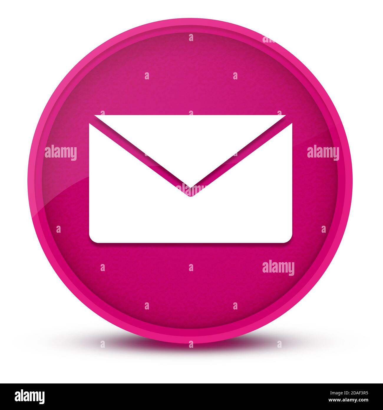 Email luxurious glossy pink round button abstract illustration Stock ...