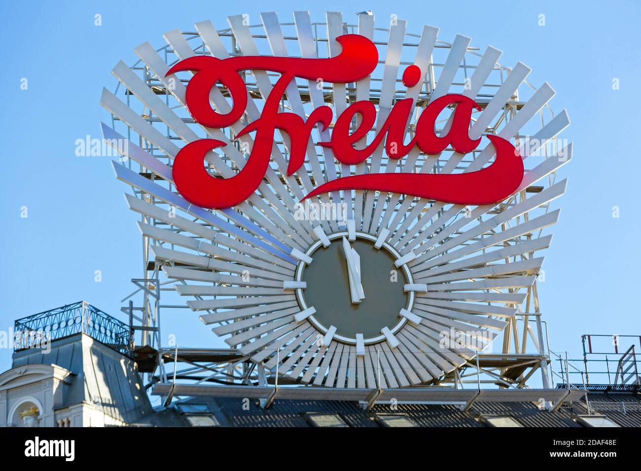 Freia logo hi-res stock photography and images - Alamy