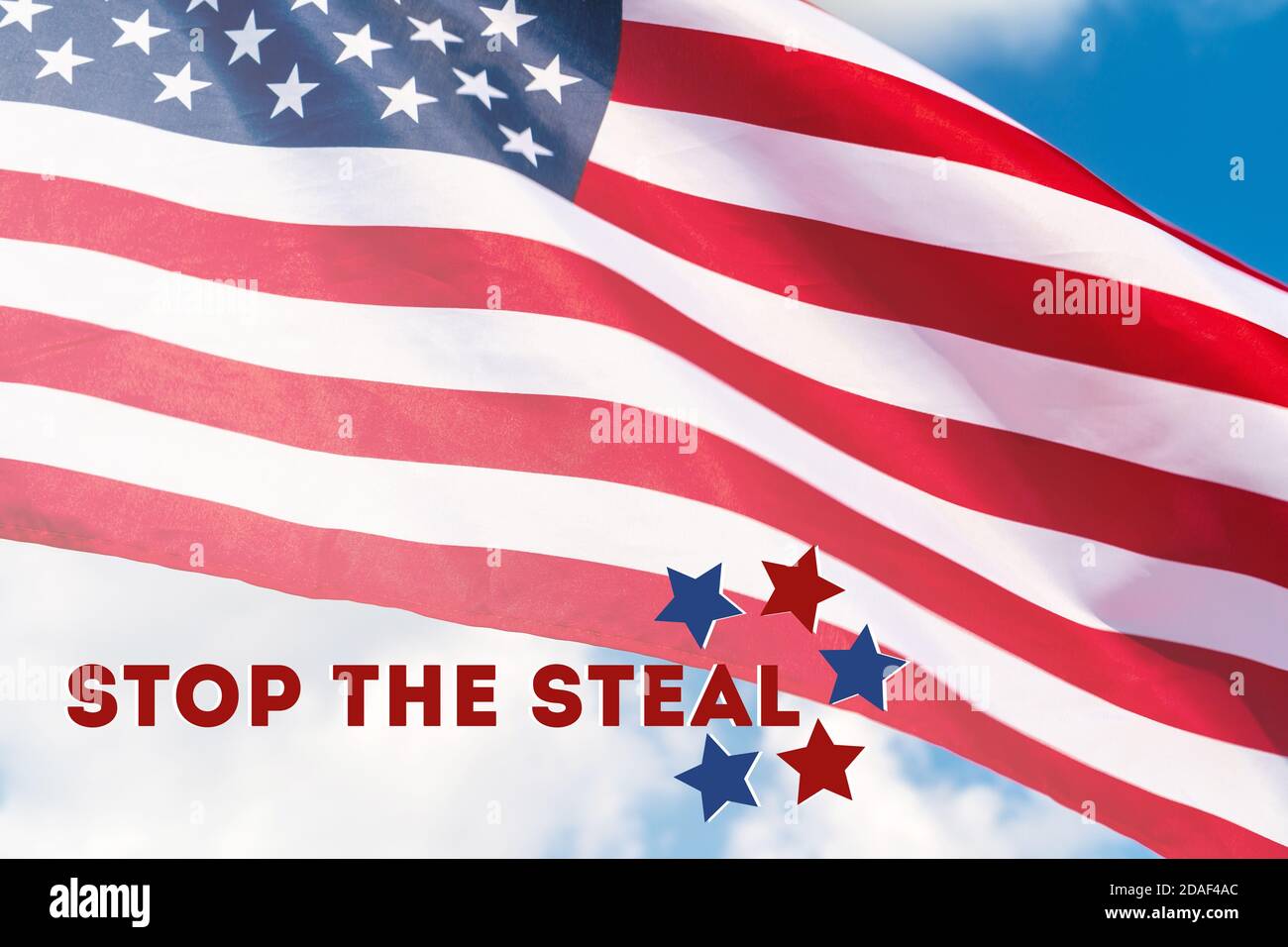 Stop the steal flag hi-res stock photography and images - Alamy