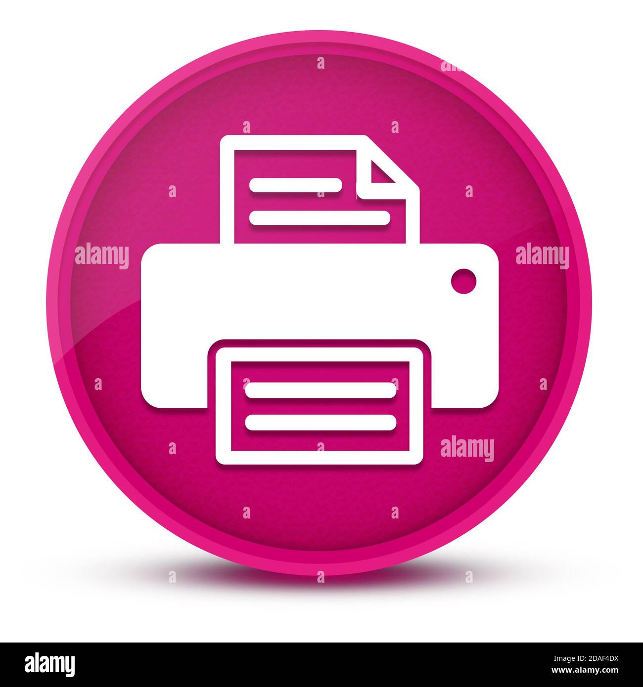 Printer luxurious glossy pink round button abstract illustration Stock ...
