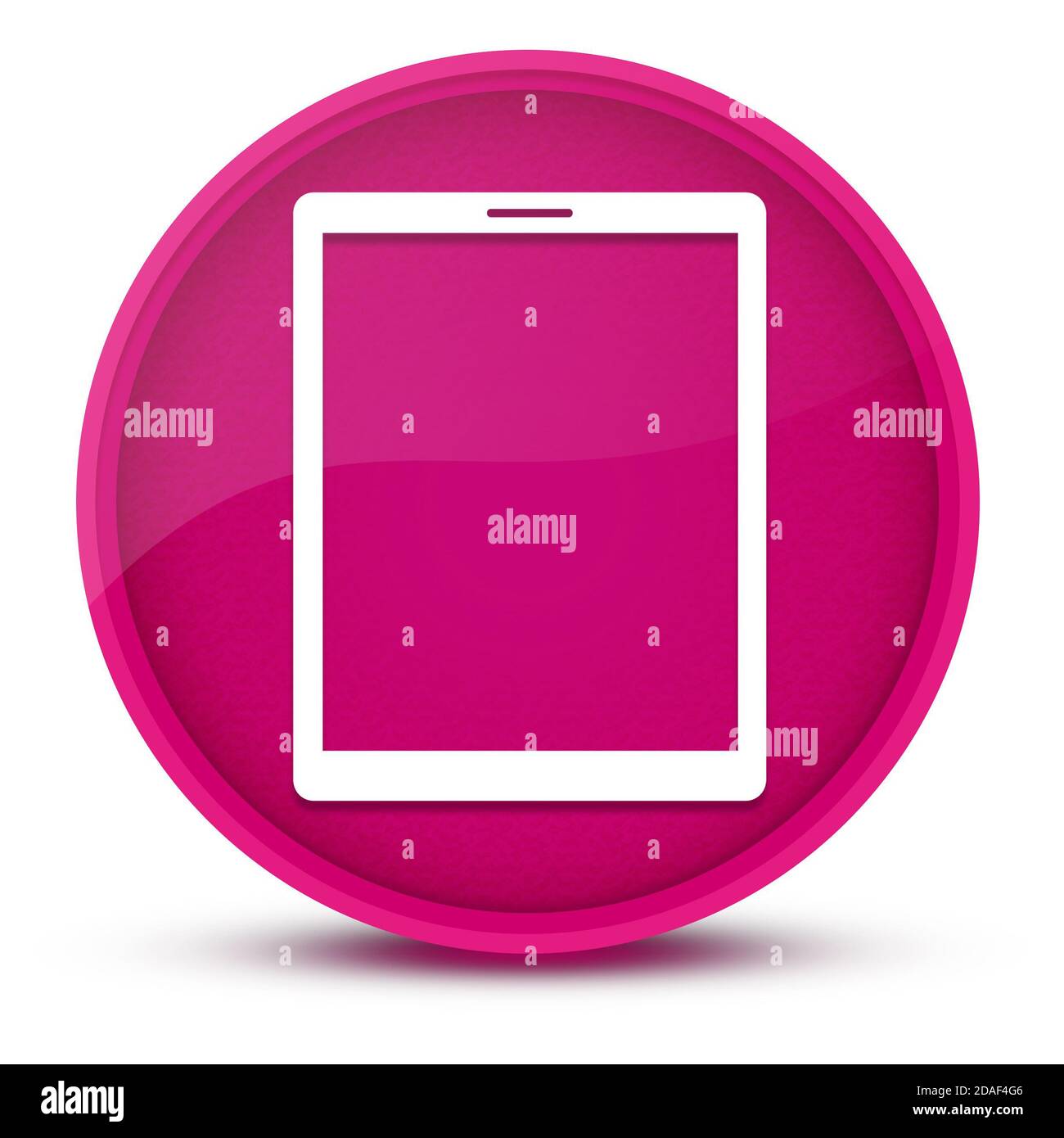 Tablet luxurious glossy pink round button abstract illustration Stock ...