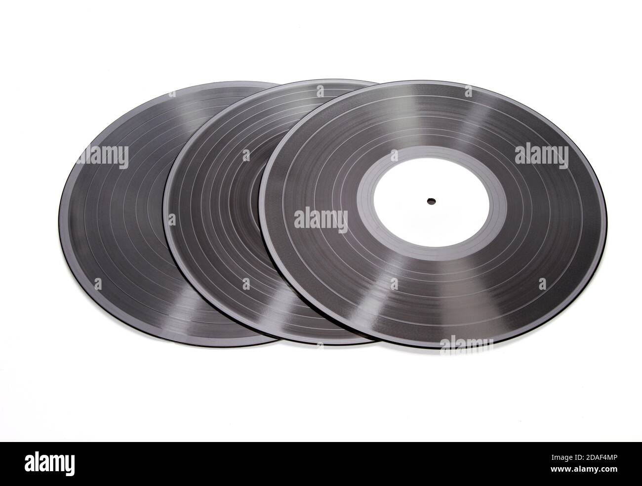 Vinyl records isolated on white background Stock Photo - Alamy