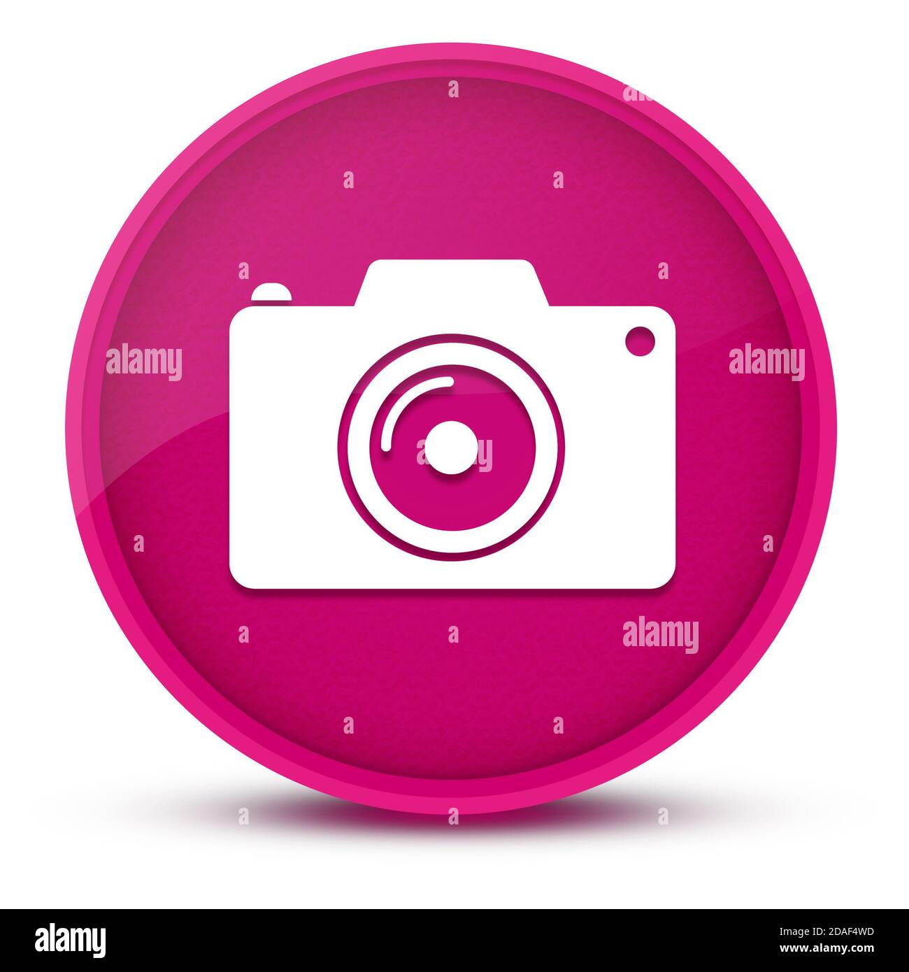 Camera luxurious glossy pink round button abstract illustration Stock ...