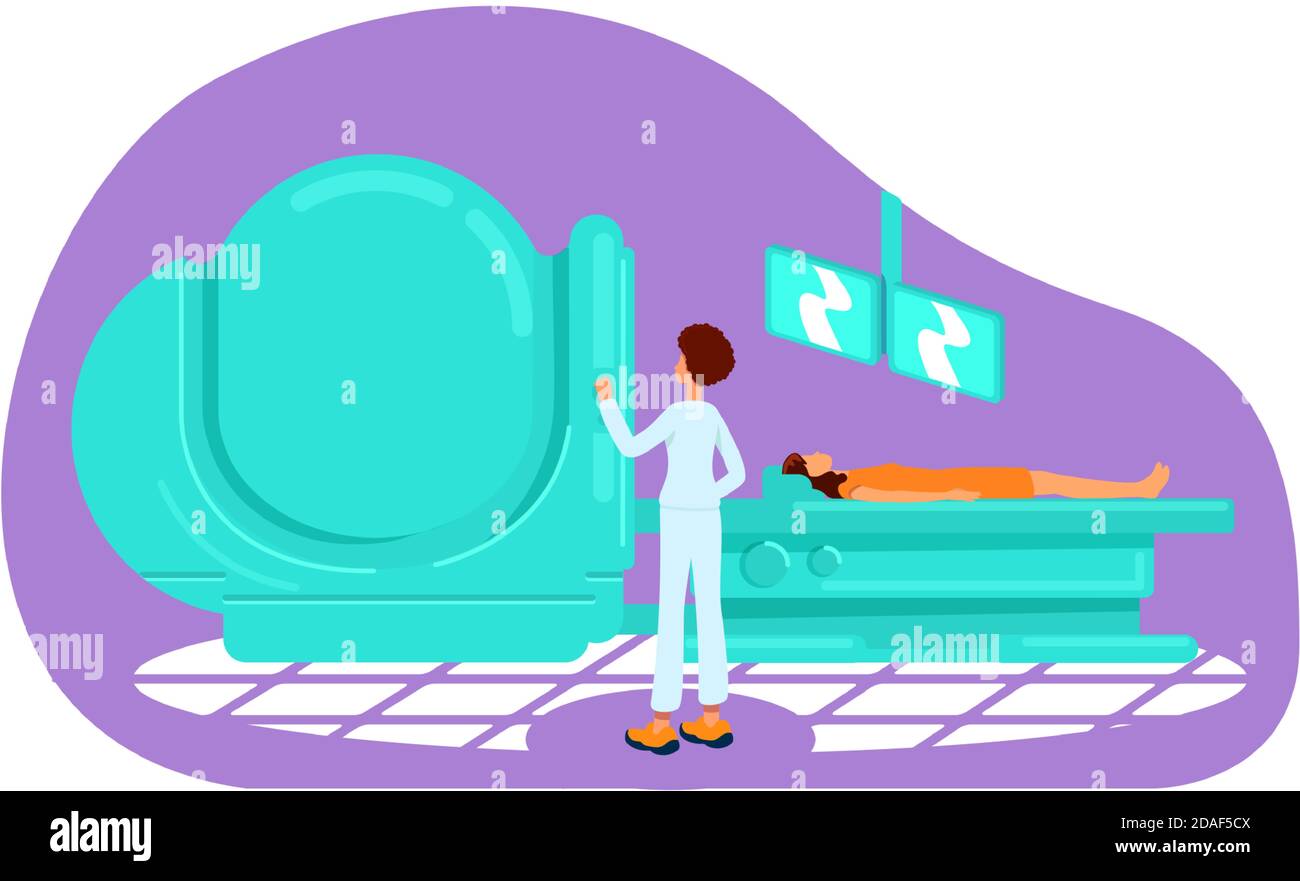 Tomography flat concept vector illustration Stock Vector Image & Art ...
