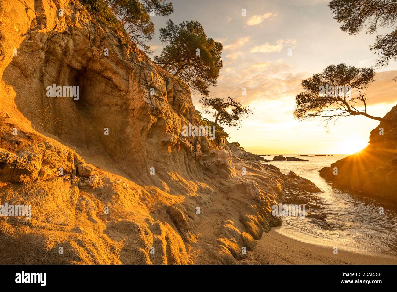 CAMI DE RONDA CALA ROVIRA PLATJA D’ARO COSTA BRAVA CATALONIA SPAIN ...