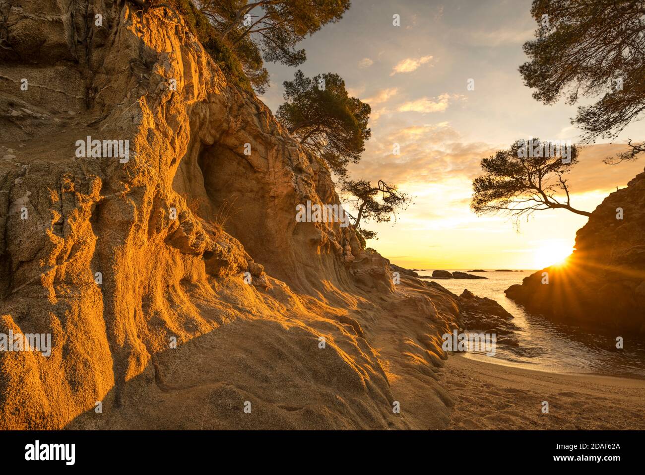 CAMI DE RONDA CALA ROVIRA PLATJA D’ARO COSTA BRAVA CATALONIA SPAIN ...