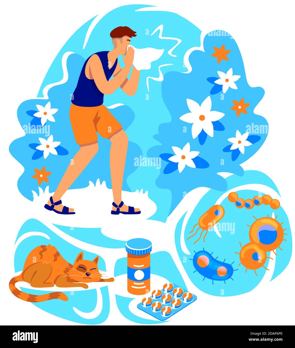 Allergy flat concept vector illustration Stock Vector Image & Art - Alamy Allergy flat concept vector illustration Stock Vector Image & Art - Alamy