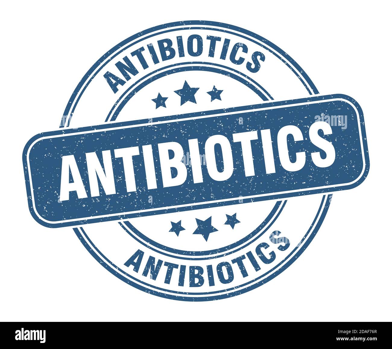 antibiotics stamp. antibiotics sign. round grunge label Stock Vector ...