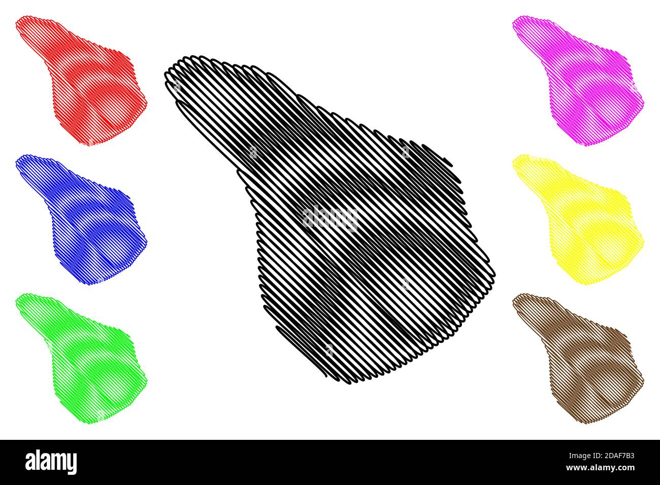 Zaria City (Federal Republic of Nigeria, Kaduna State) map vector ...