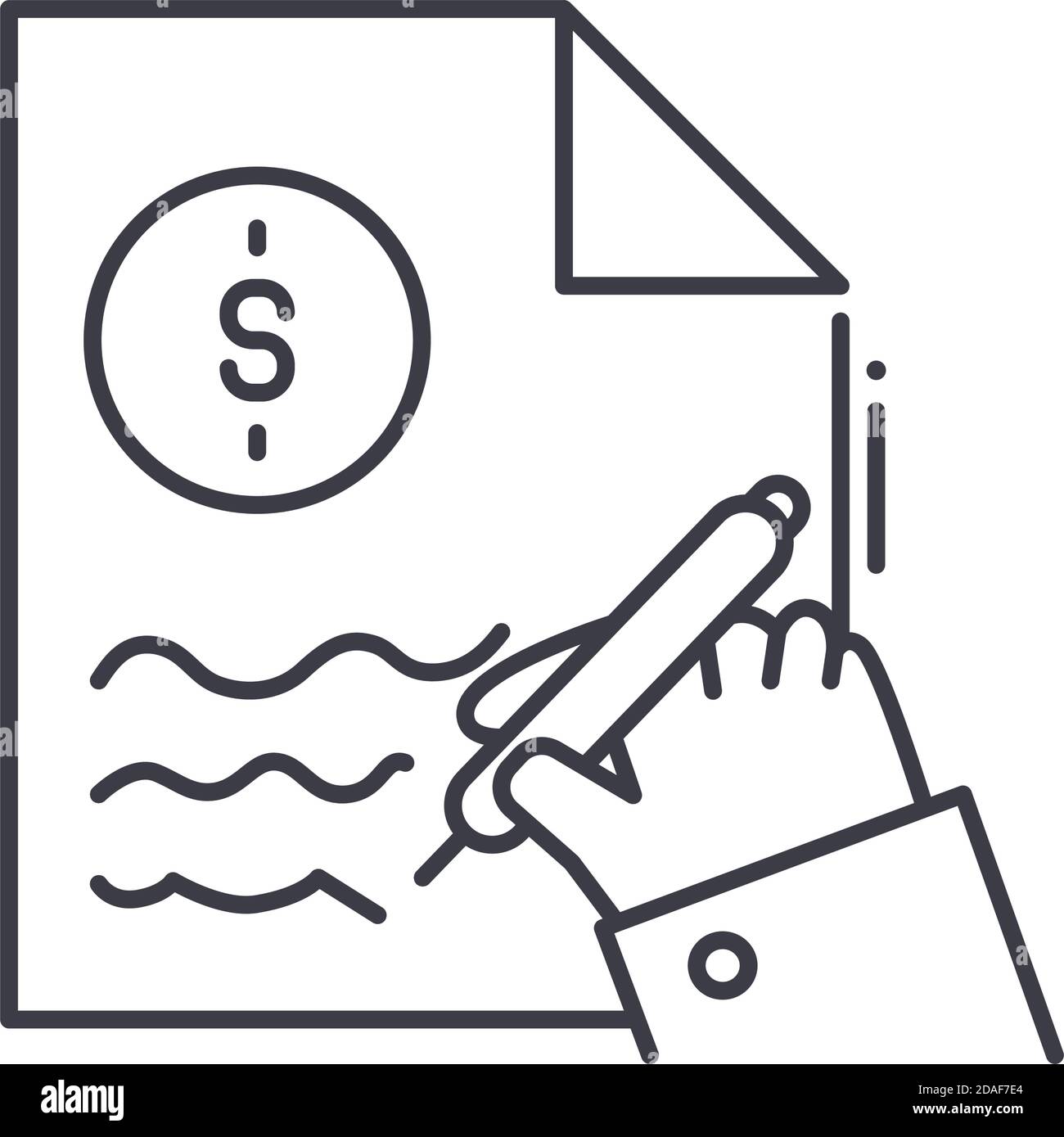 Blogger business icon, linear isolated illustration, thin line vector ...