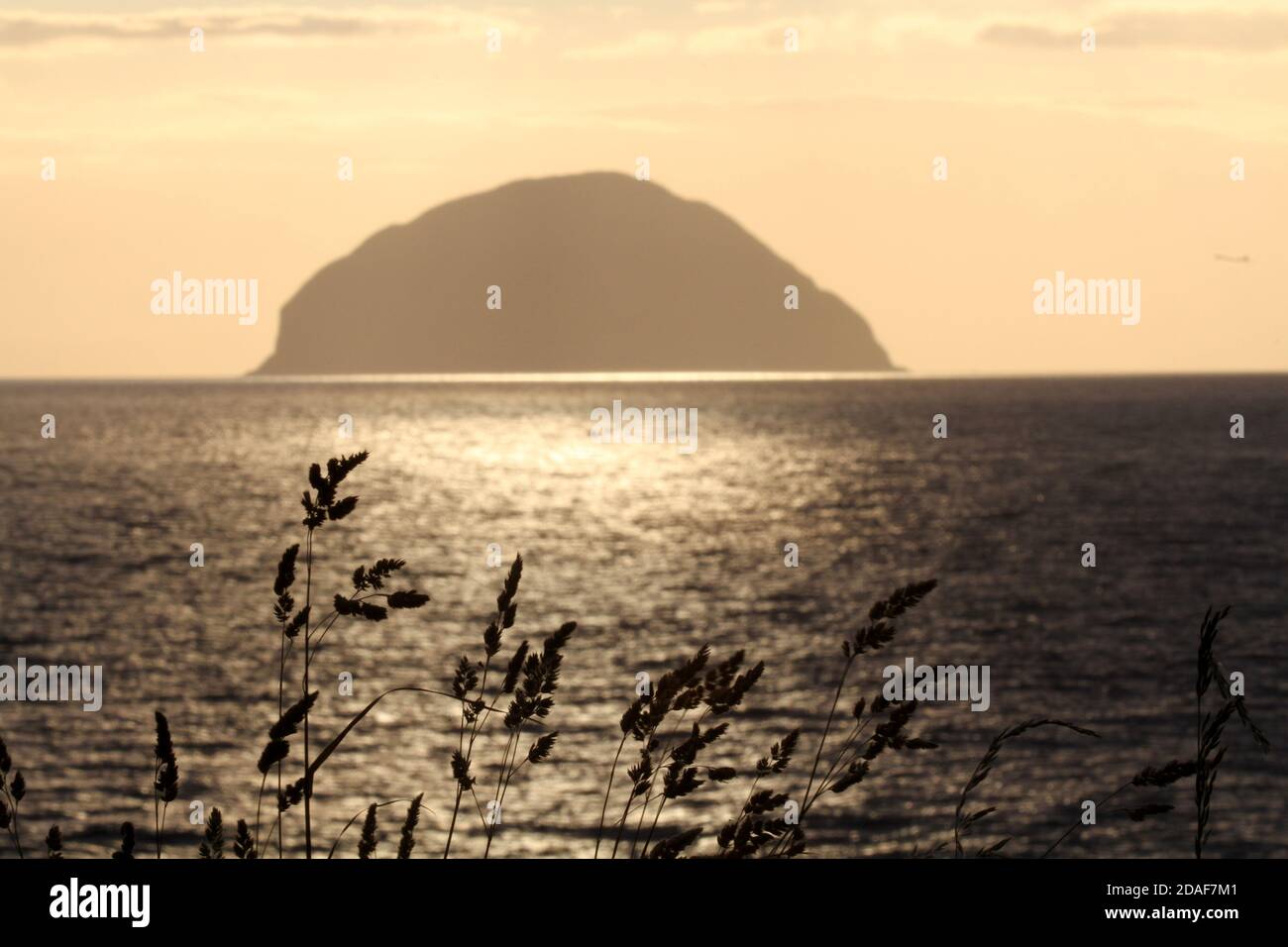 Ailsa Craig , Lendalfoot, Ayrshire, Scotland, UK . View across to Ailsa ...
