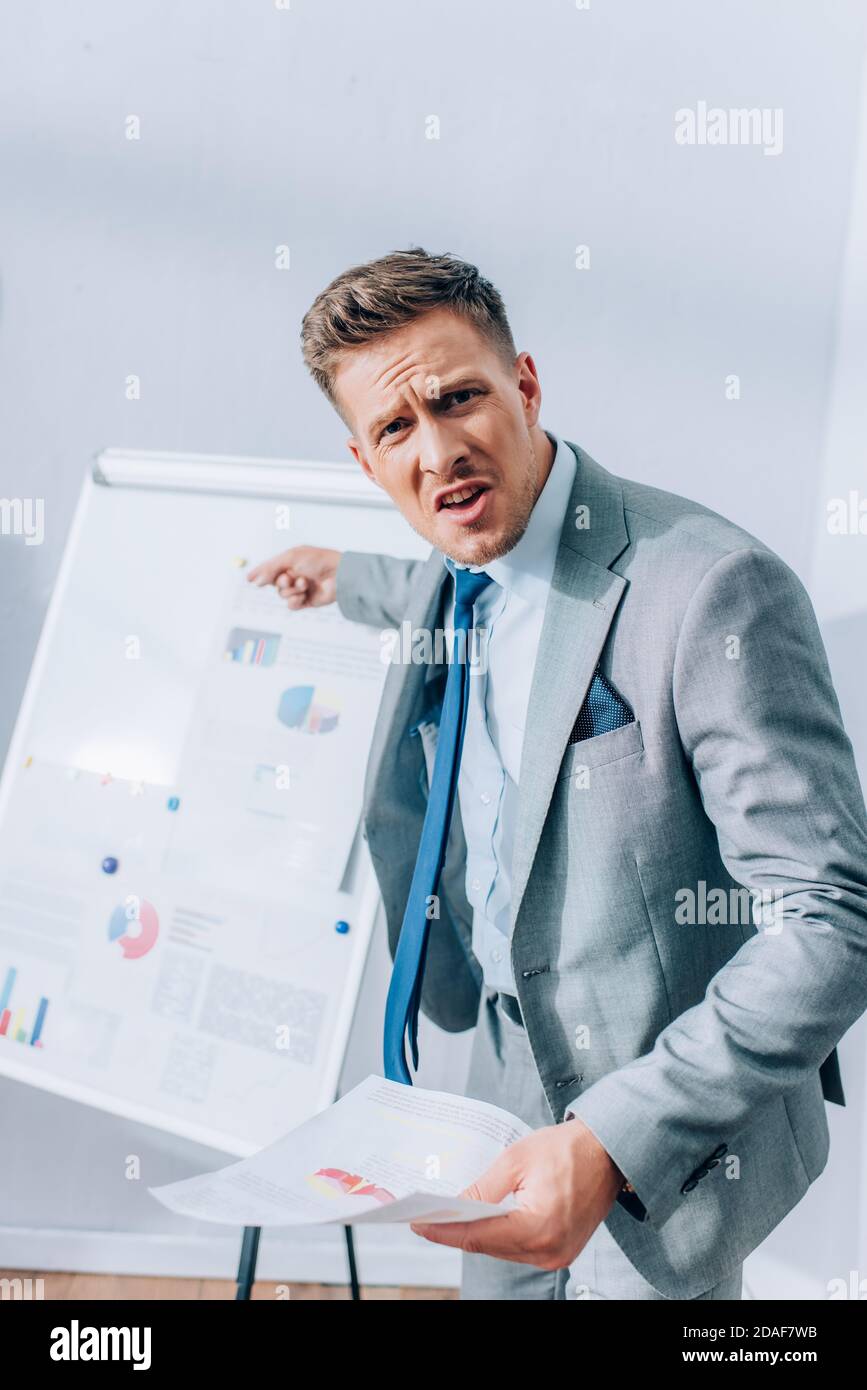 Angry Businessman Pointing Finger Looking High Resolution Stock ...