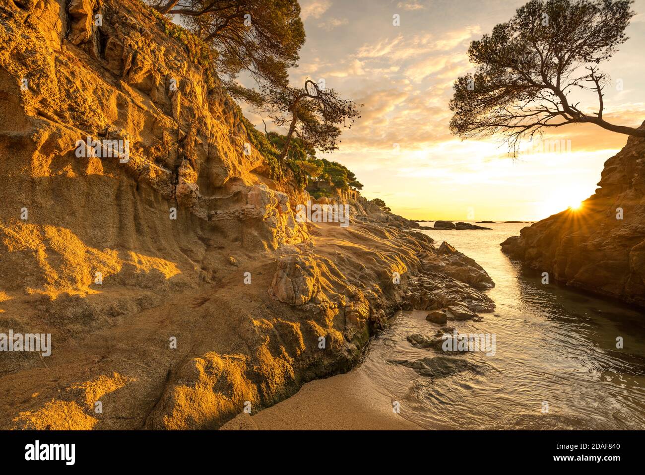 CAMI DE RONDA CALA ROVIRA PLATJA D’ARO COSTA BRAVA CATALONIA SPAIN ...