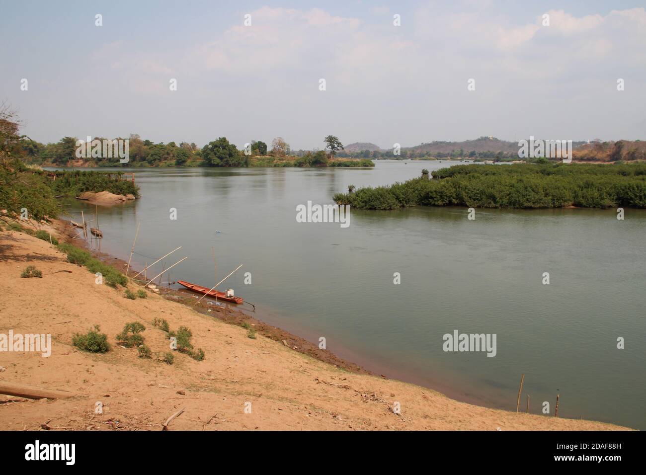 river mekong on khong island (laos Stock Photo - Alamy