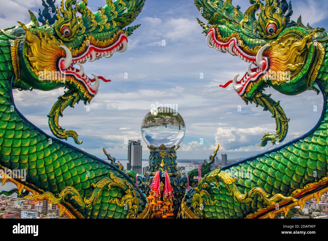 Si Racha buddhism temple Stock Photo - Alamy