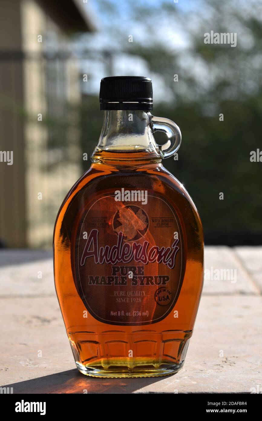Anderson's pure maple syrup Stock Photo - Alamy