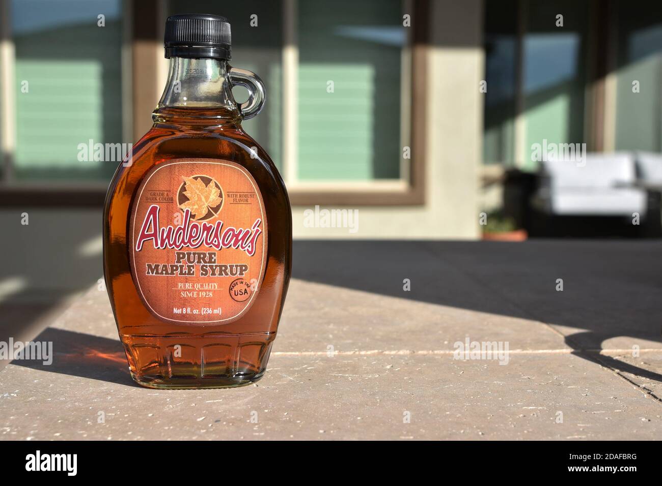 Anderson's pure maple syrup Stock Photo - Alamy