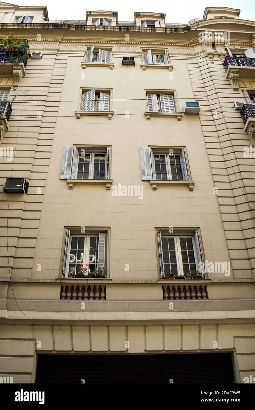 Old typical building with no balconies Stock Photo - Alamy