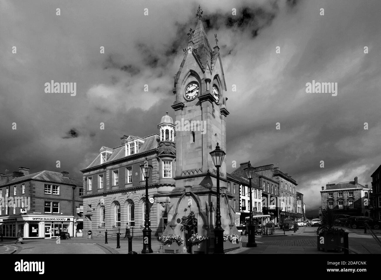 The Clock Tower and Musgrave Monument, Market Square, Penrith town ...
