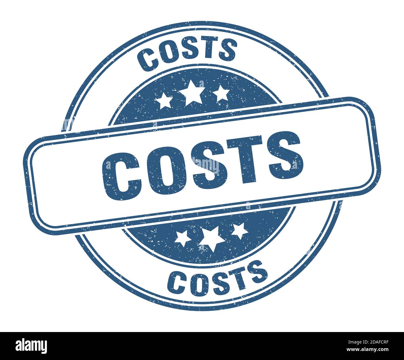 costs stamp. costs sign. round grunge label Stock Vector Image & Art ...