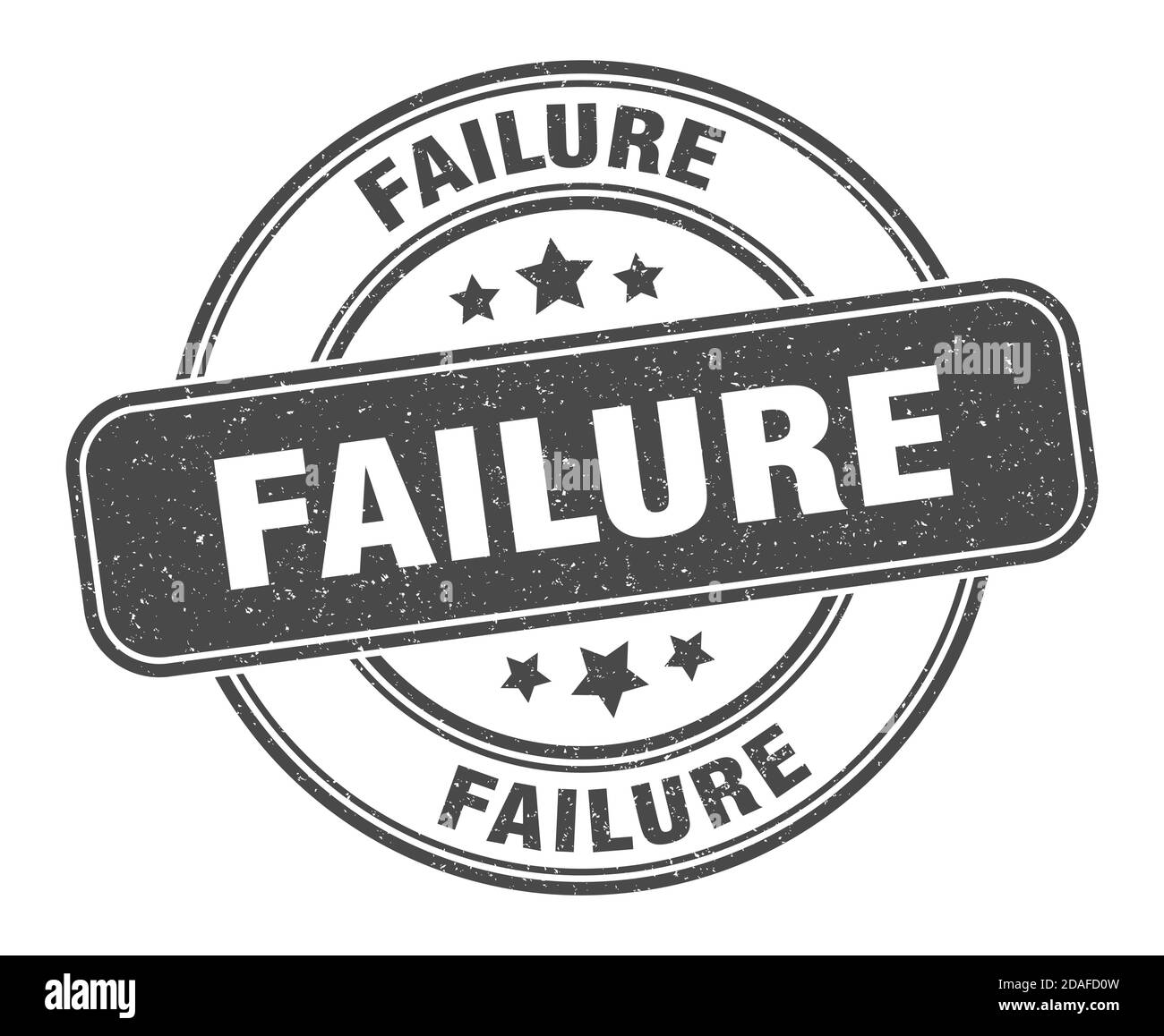 failure stamp. failure sign. round grunge label Stock Vector Image ...