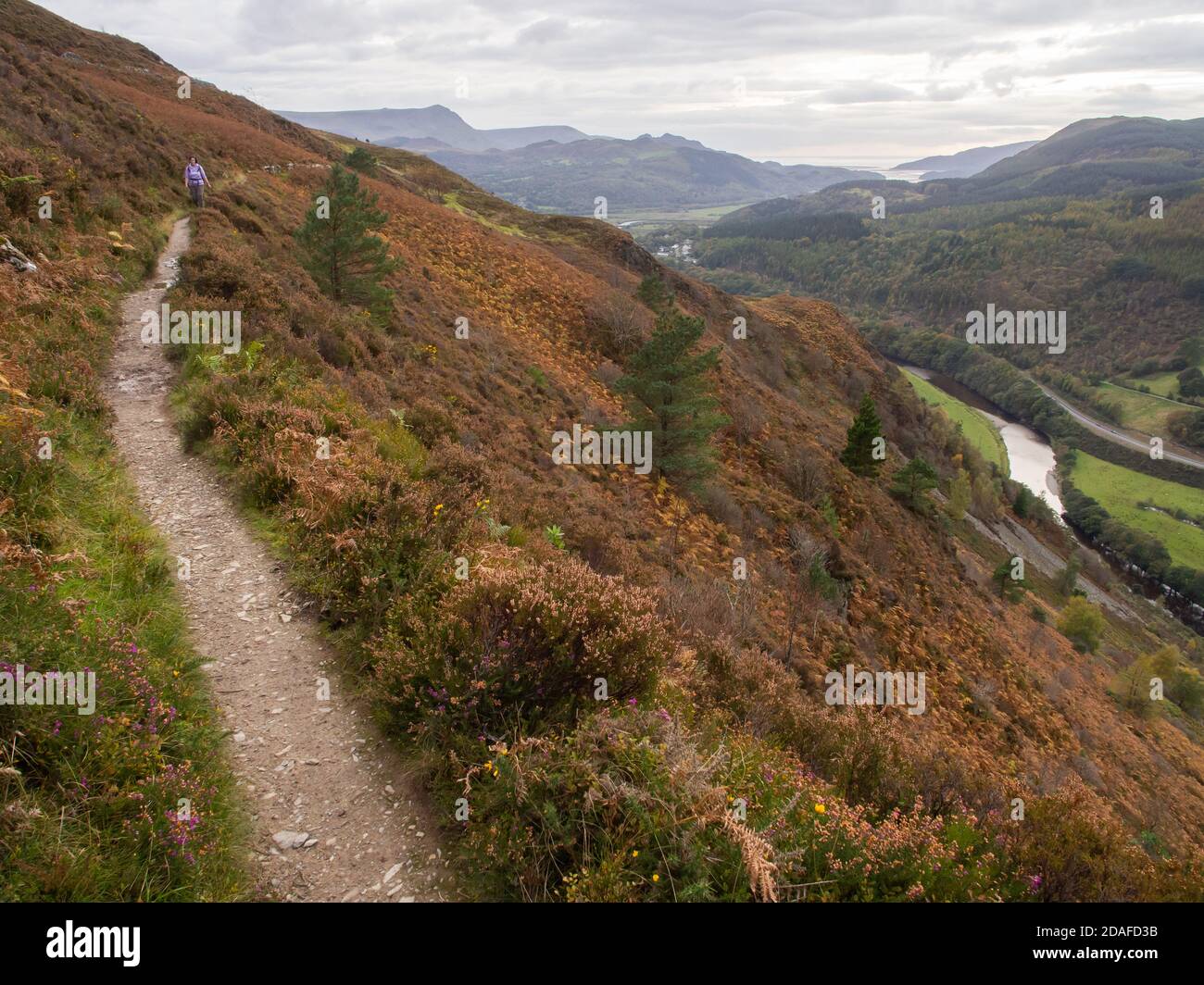 Barmouth Panorama Terrace walk Stock Photo - Alamy