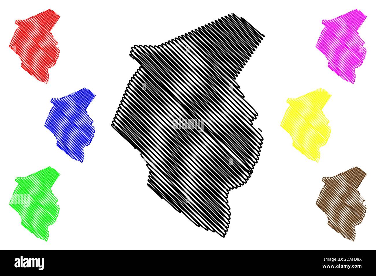 Juba City (Republic of South Sudan, Central Equatoria State) map vector ...