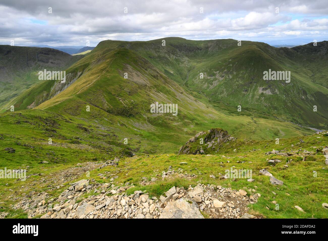 View of the Fells surrounding the Kentmere Common, Kirkstone pass, Lake ...