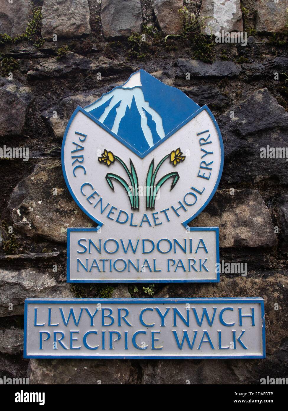 Snowdonia National Park sign Stock Photo - Alamy