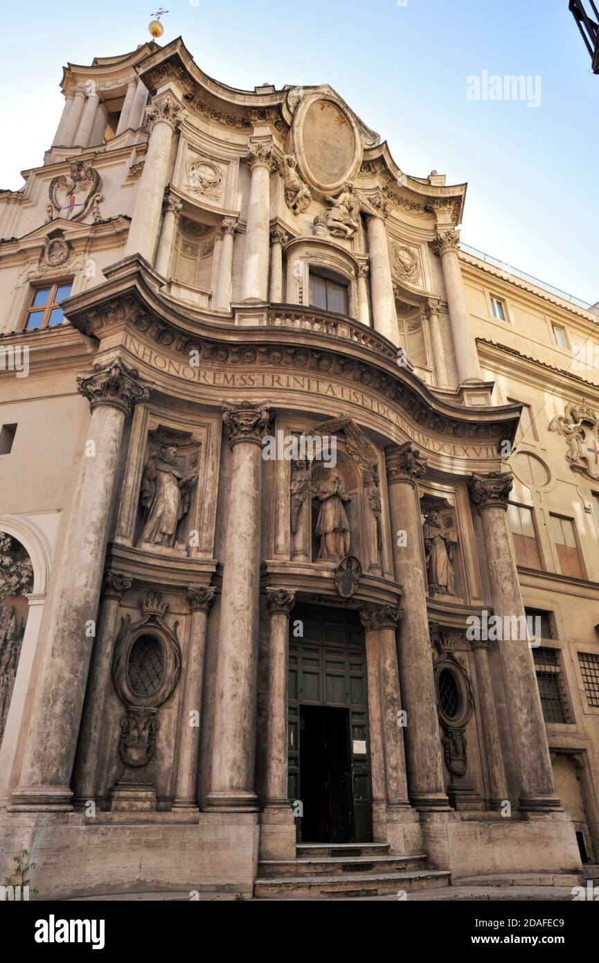 italy, rome, church of san carlo alle quattro fontane Stock Photo - Alamy