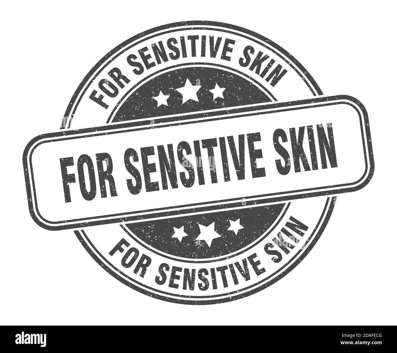 for sensitive skin stamp. for sensitive skin sign. round grunge label ...