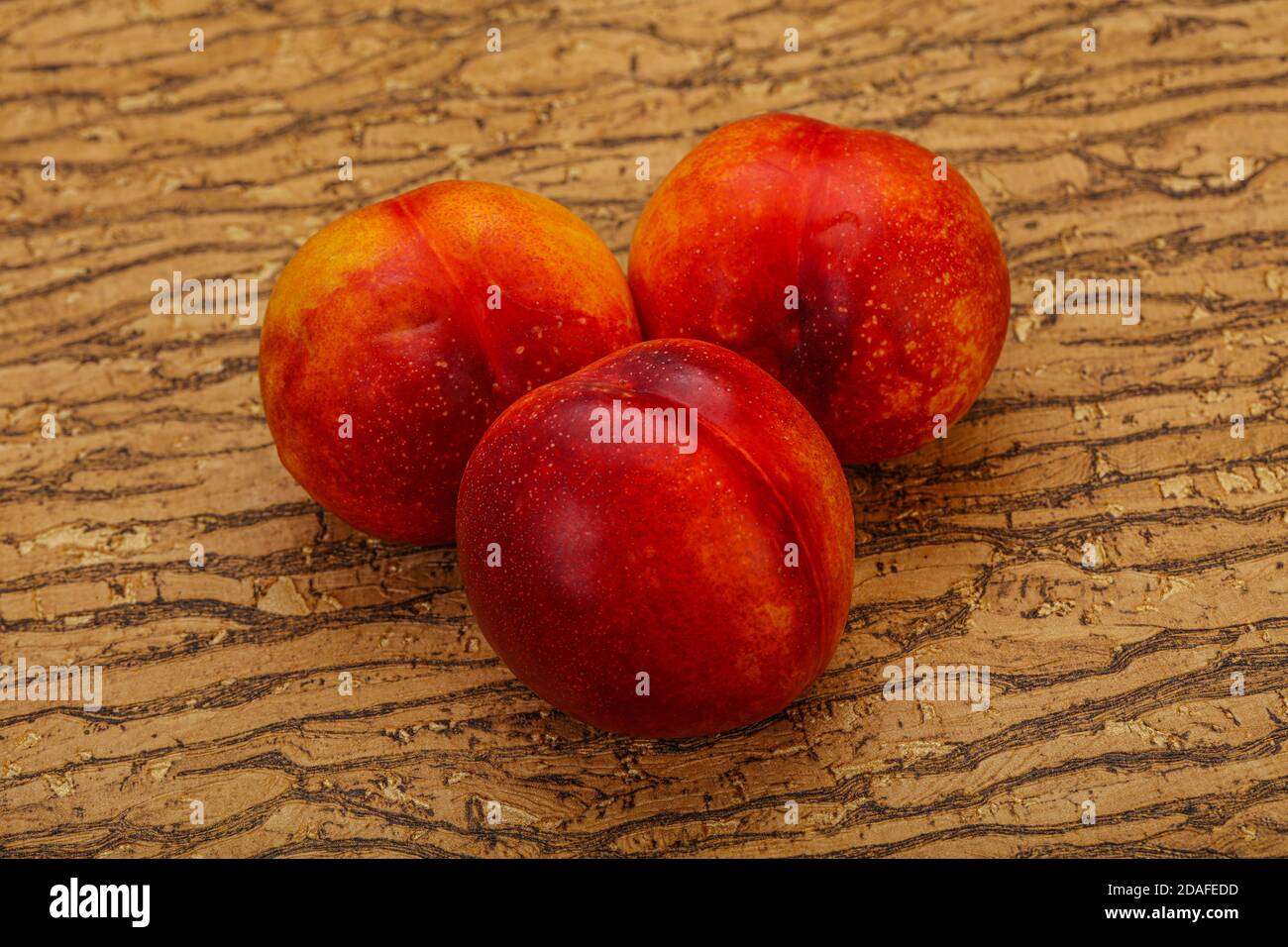 Ripe sweet tasty red Nectarine fruit Stock Photo - Alamy