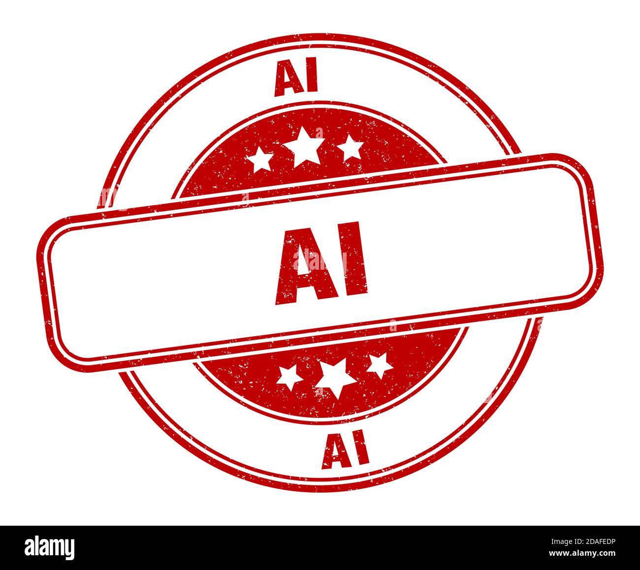 ai stamp. ai sign. round grunge label Stock Vector Image & Art - Alamy
