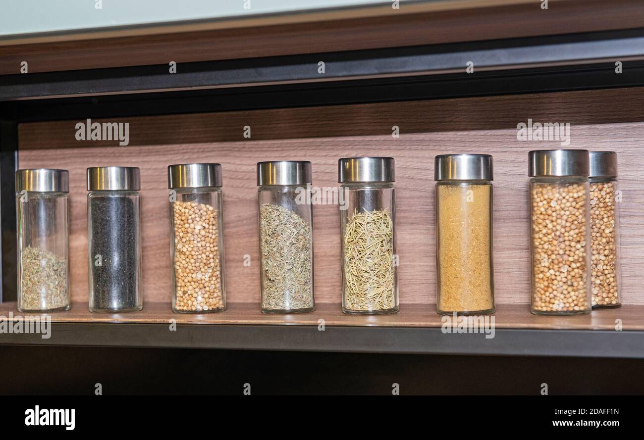 Kitchen spice rack hi-res stock photography and images - Alamy